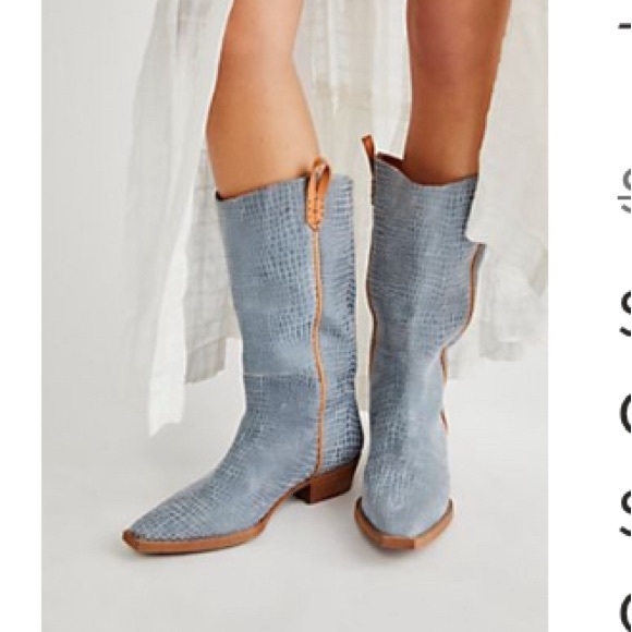 We The Free | Shoes | Blue Croc Boots | Poshmark